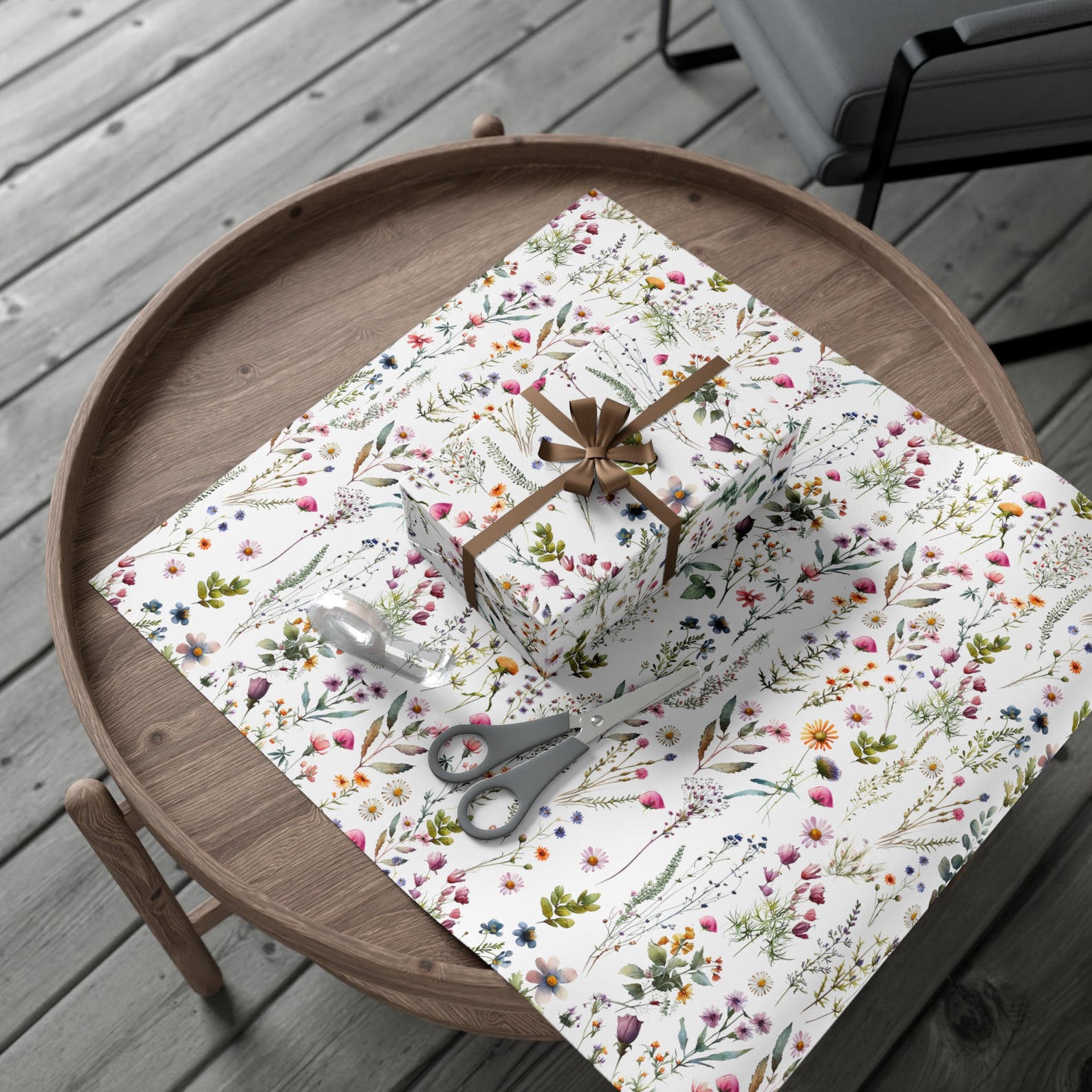 Wildflower Gift Wrapping Paper: Floral Spring Garden Party Decor - Etsy
