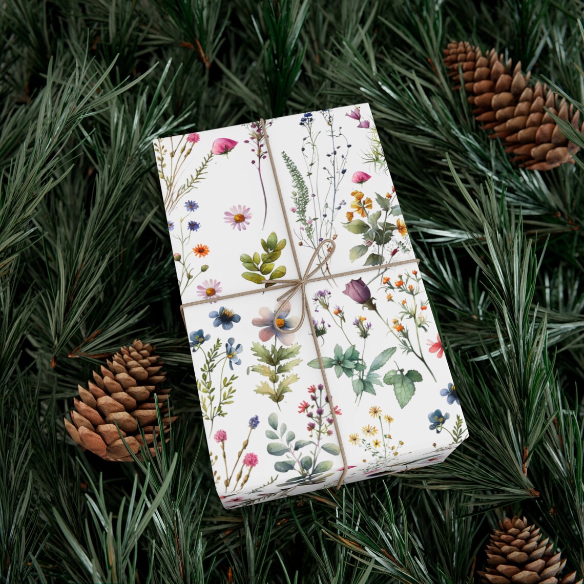 Wildflower Gift Wrapping Paper: Floral Spring Garden Party Decor - Etsy