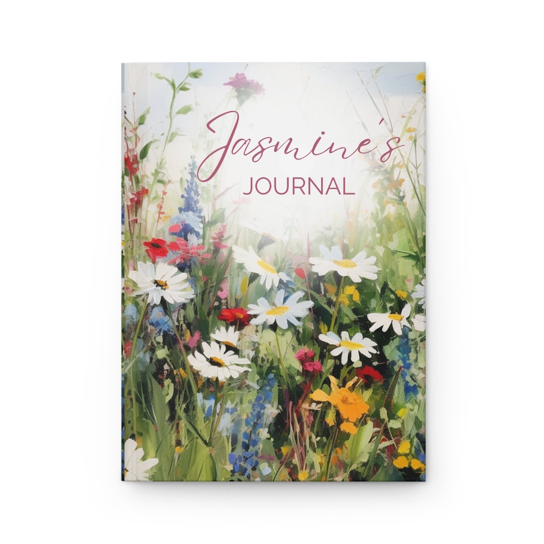 Personalized Diary Wildflower Floral Garden Matte Hardcover - Etsy