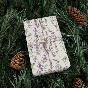 Lavender Garden Party Gift Wrapping Paper - Etsy