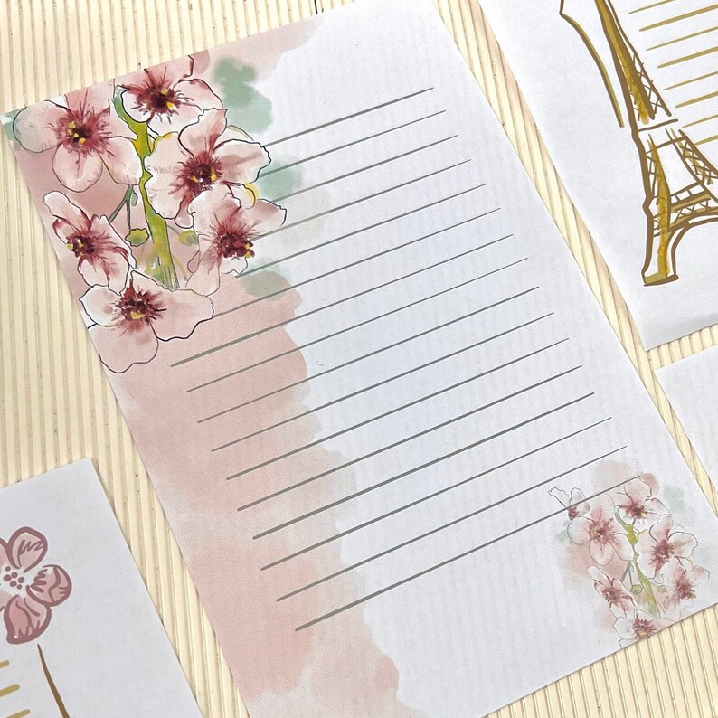 Cottagecore Stationery Template Letter Writing Floral Stationery ...