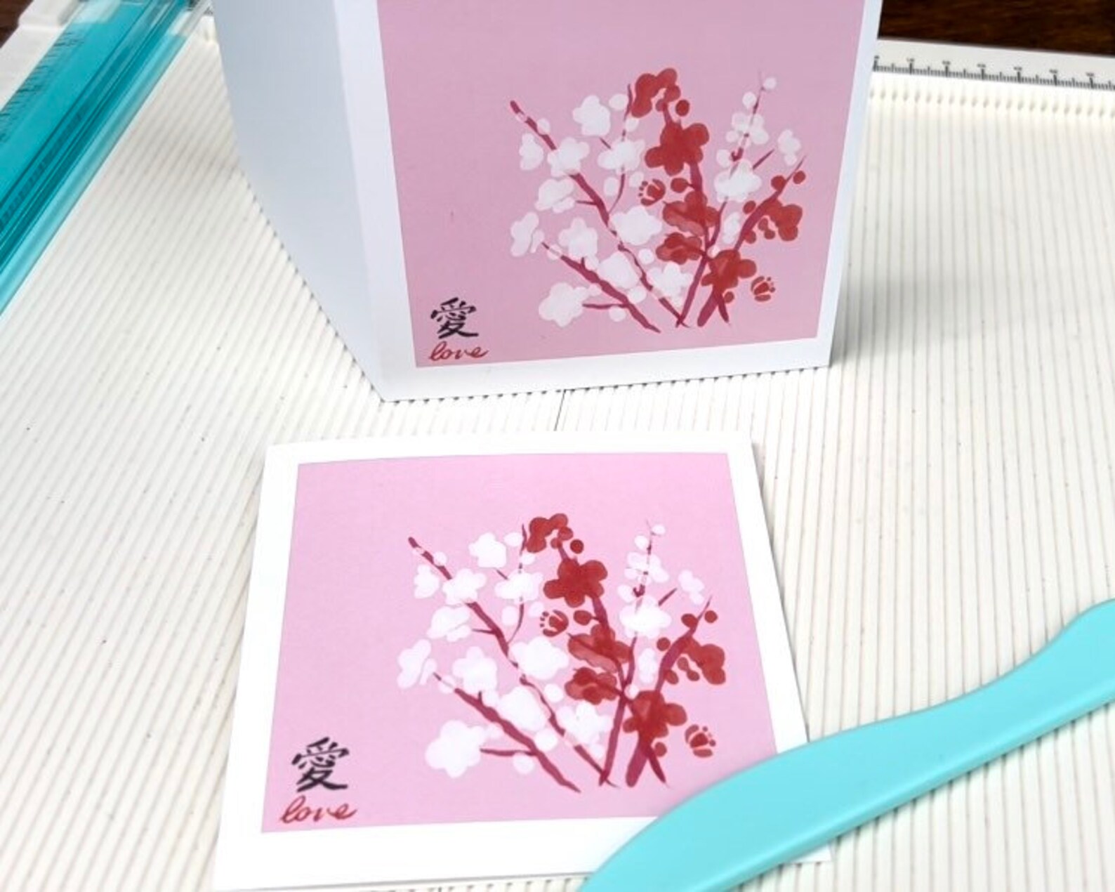 Notecard Printable | Sakura Tree Branches Love Haiku Card | Japanese ...