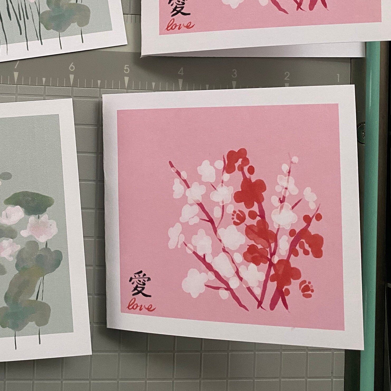 Notecard Printable | Sakura Tree Branches Love Haiku Card | Japanese ...