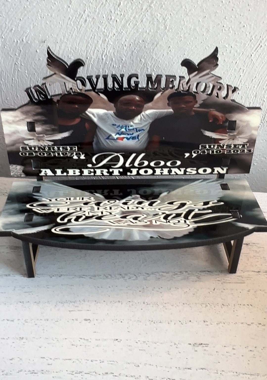 In Loving Memory Bench - Etsy