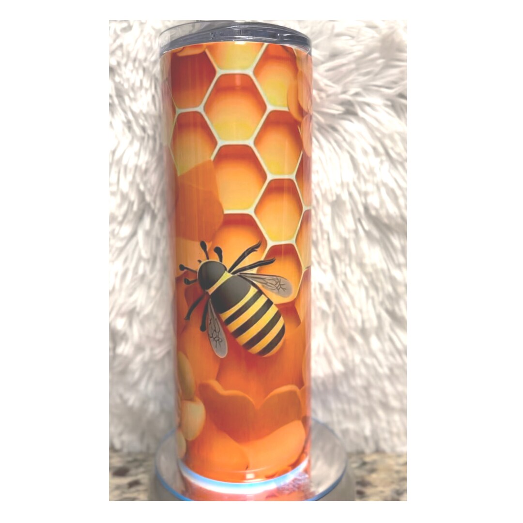 3D Bumble Bee and Honey Comb 20 Oz Tumbler - Etsy