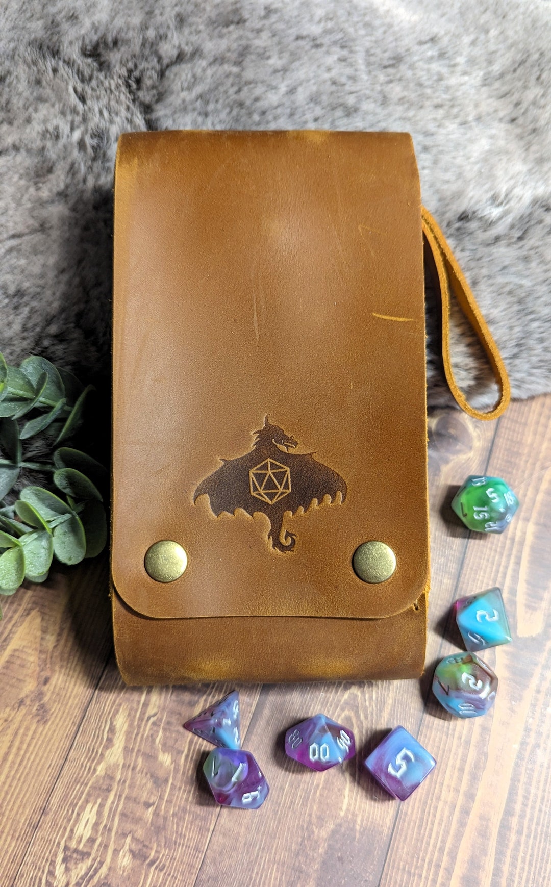 Genuine Leather Pouches for DND Dice 4 Colors, Cosplay, Ren Faire, Belt ...