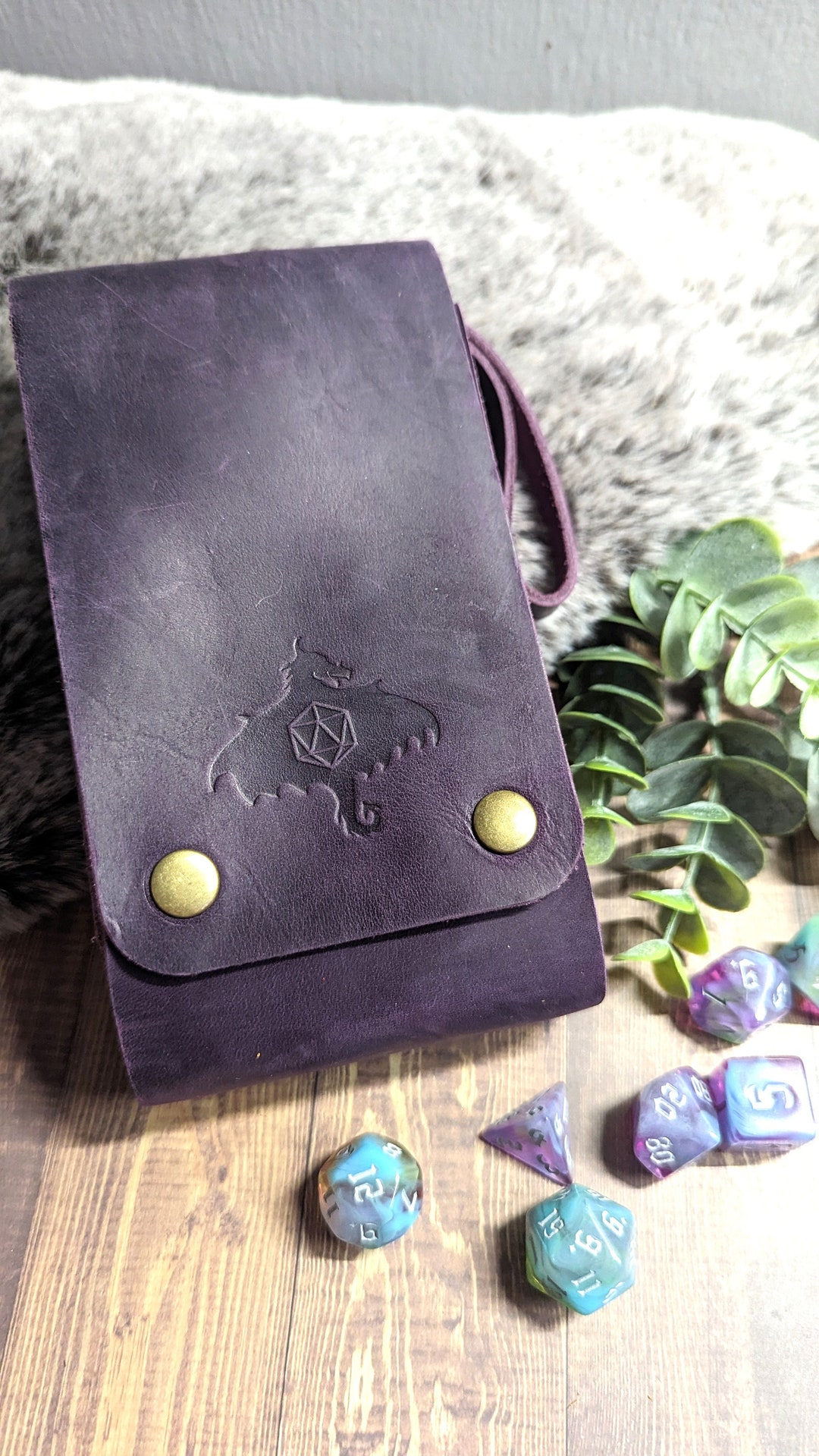 Genuine Leather Pouches for DND Dice 4 Colors, Cosplay, Ren Faire, Belt ...