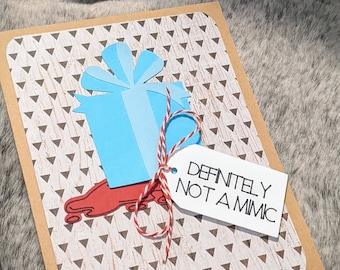 Mimic Birthday Card | Etsy