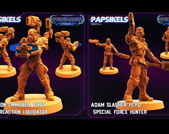 Adam Slasher PCPD Special Force Hunter 32mm Scale - Etsy