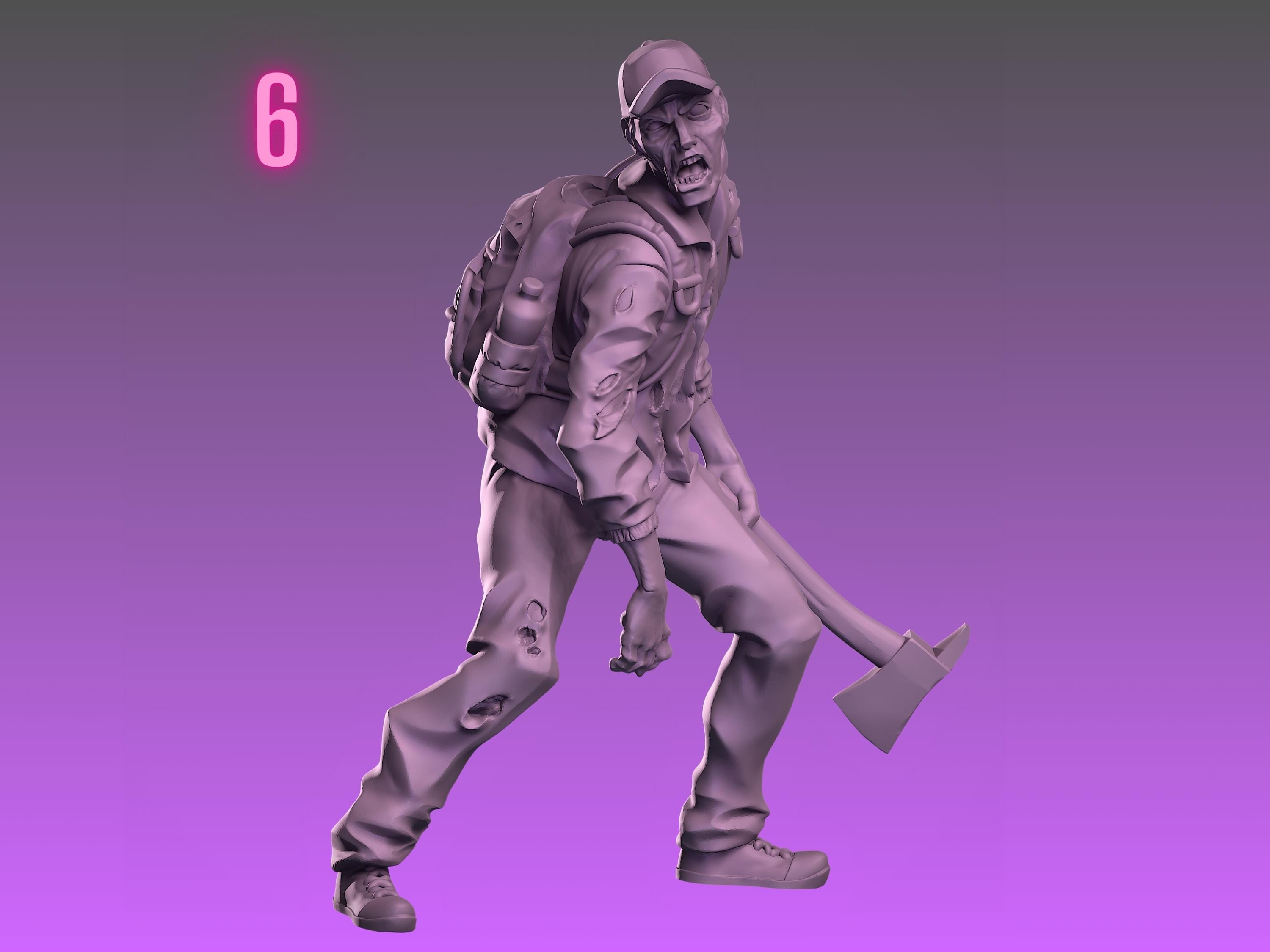 Zombie Feast! - Idle Zombies | 32mm Scale Miniature | Vaultz Miniatures ...