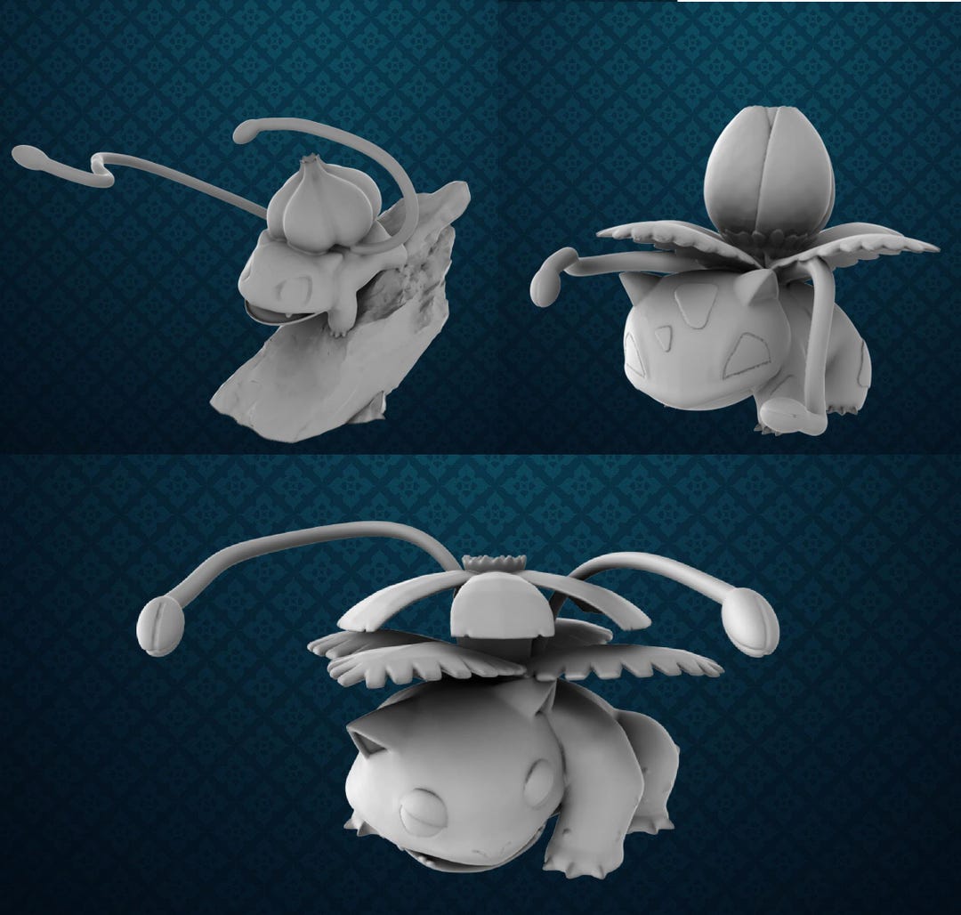 Bulbasaur - Ivysaur - Venusaur | 35mm True Scale Series | Irnkman's ...