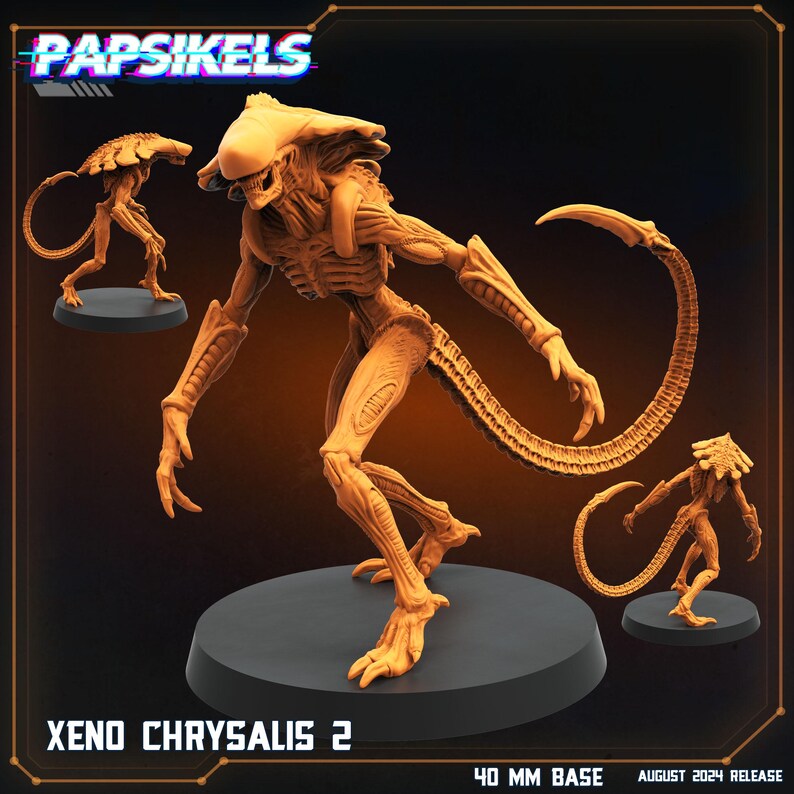 Xeno Chrysalis | 32mm Scale Miniature | Papsikels - Etsy