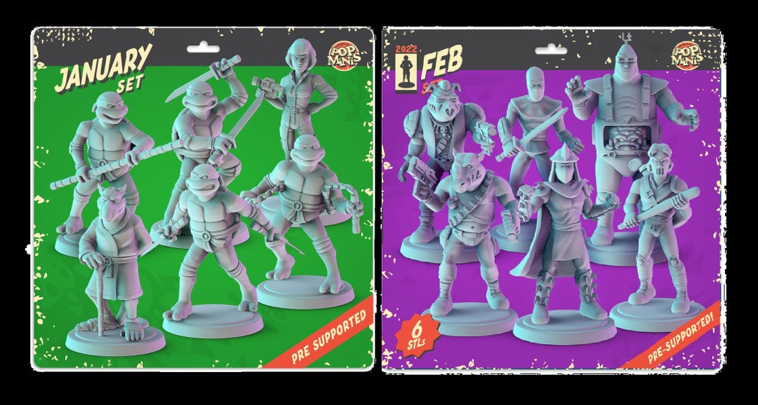 TMNT - Teenage Mutant Ninja Turtles (fan Art) | 32mm Scale Miniatures ...