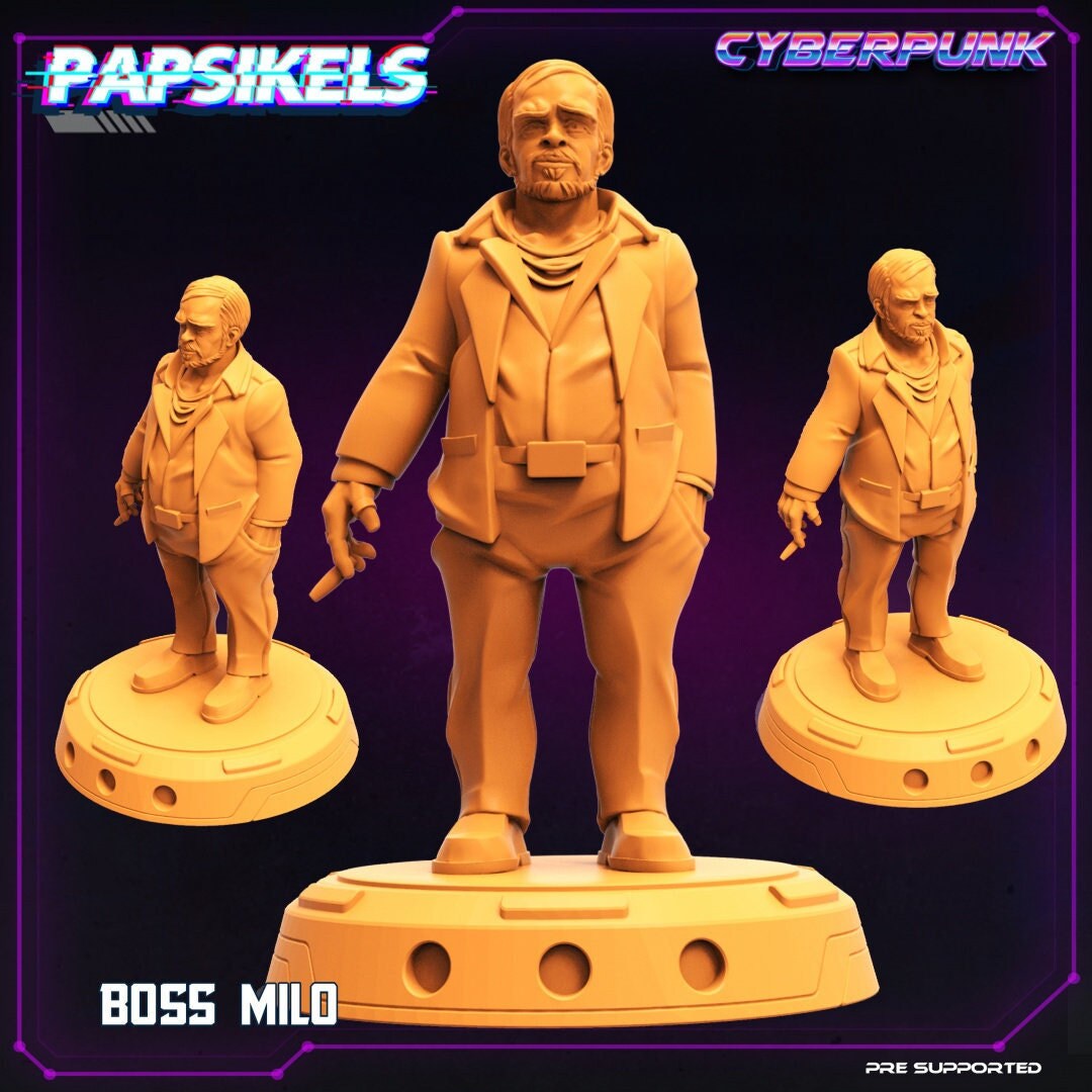 Mob Boss "milo Gun" | 2 Poses | 32mm Scale Miniature - Etsy
