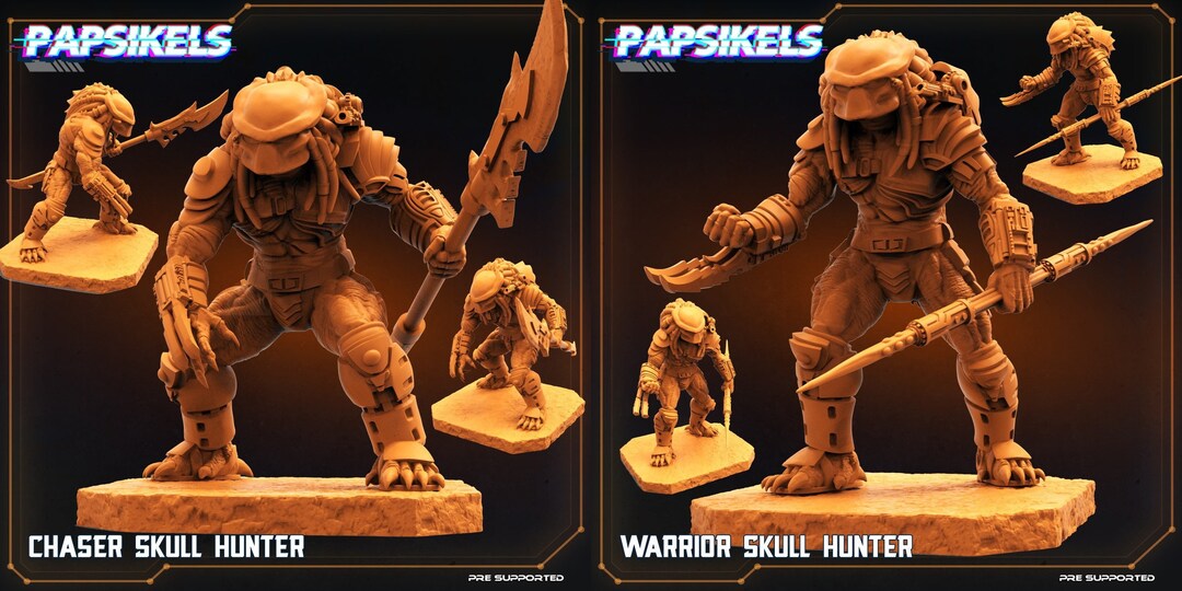 Skull Hunters - Avp Arcade Heroes - Hunter and Warrior Predators | 2 ...