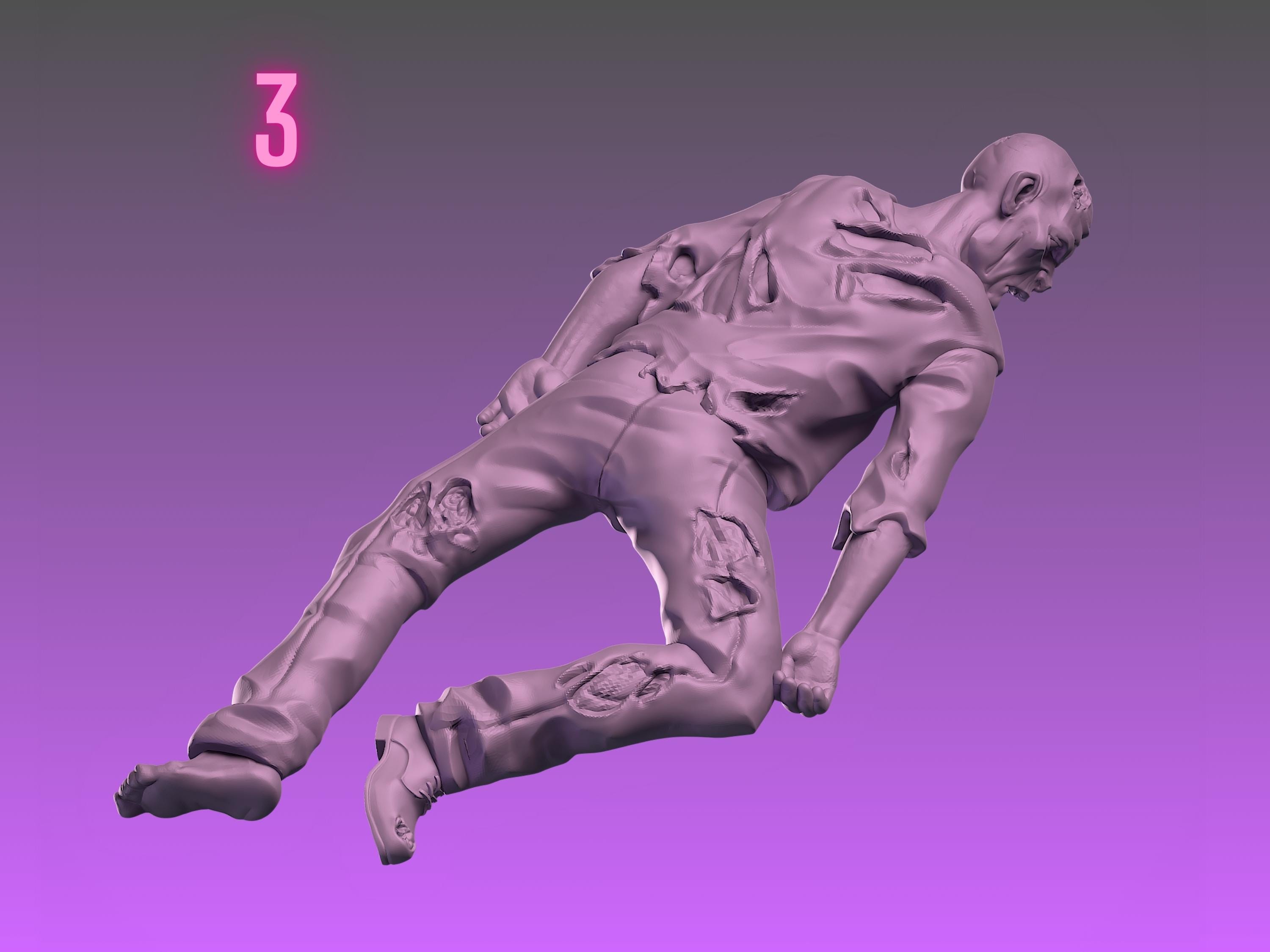 Zombie Feast! - Idle Zombies | 32mm Scale Miniature | Vaultz Miniatures ...