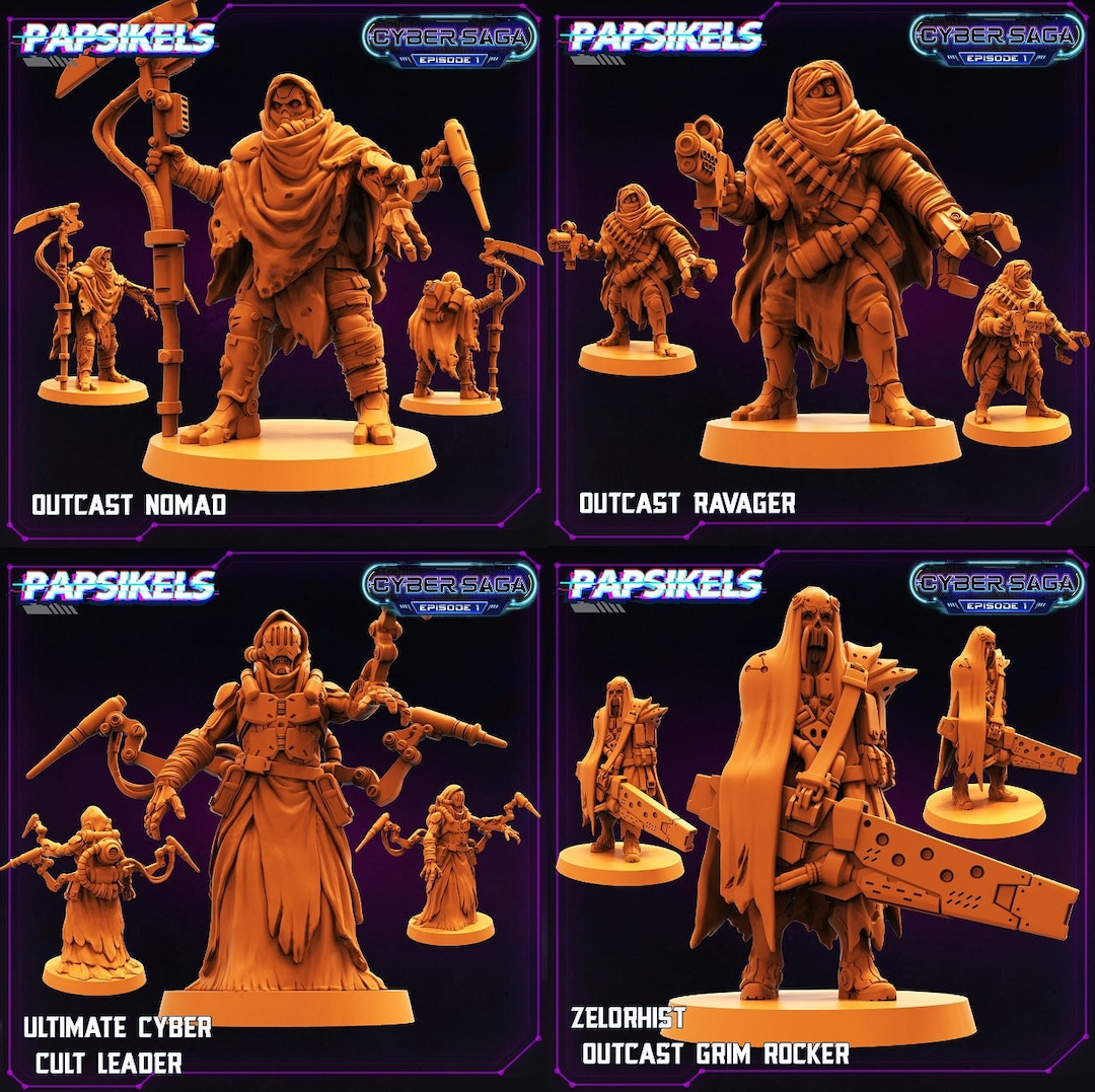 Cyberpunk Badlands Outcasts - Nomad - Ravager - Cult Leader - Zelorhist ...