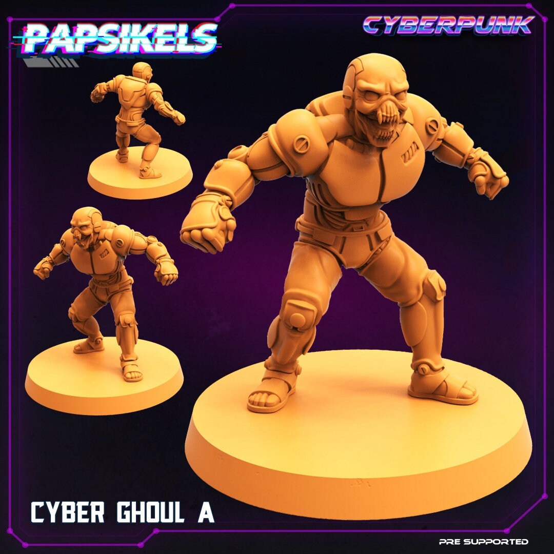 Cyber Ghouls 5 Poses 32mm Scale Miniature - Etsy