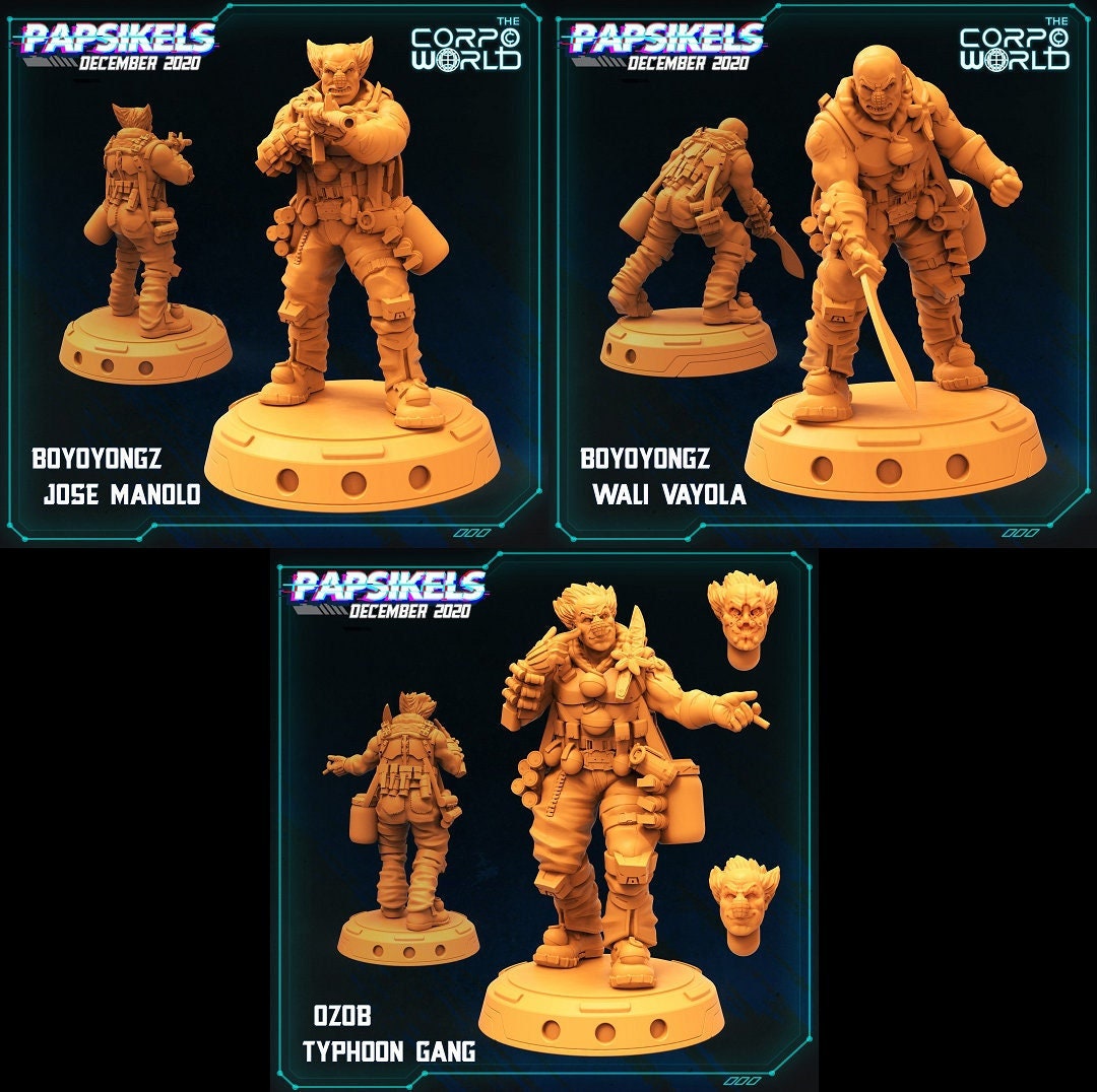 Boyoyongz Gang Members - Ozob Bozo | 3 Design Options | 32mm Scale ...
