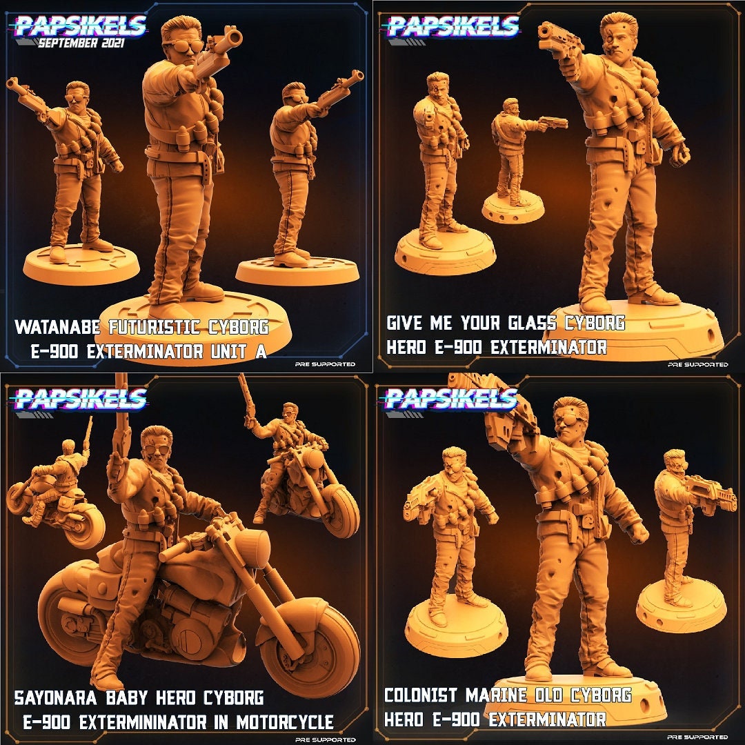 The Ex Terminators 4 Design Options 32mm Scale Miniature - Etsy