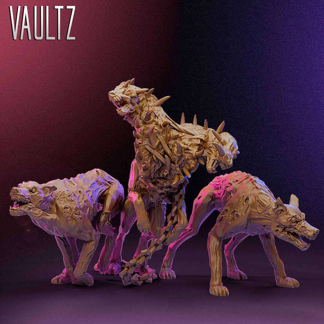 Resident Evil - Cerberus Dogs | 32mm Scale Miniature | Vaultz ...