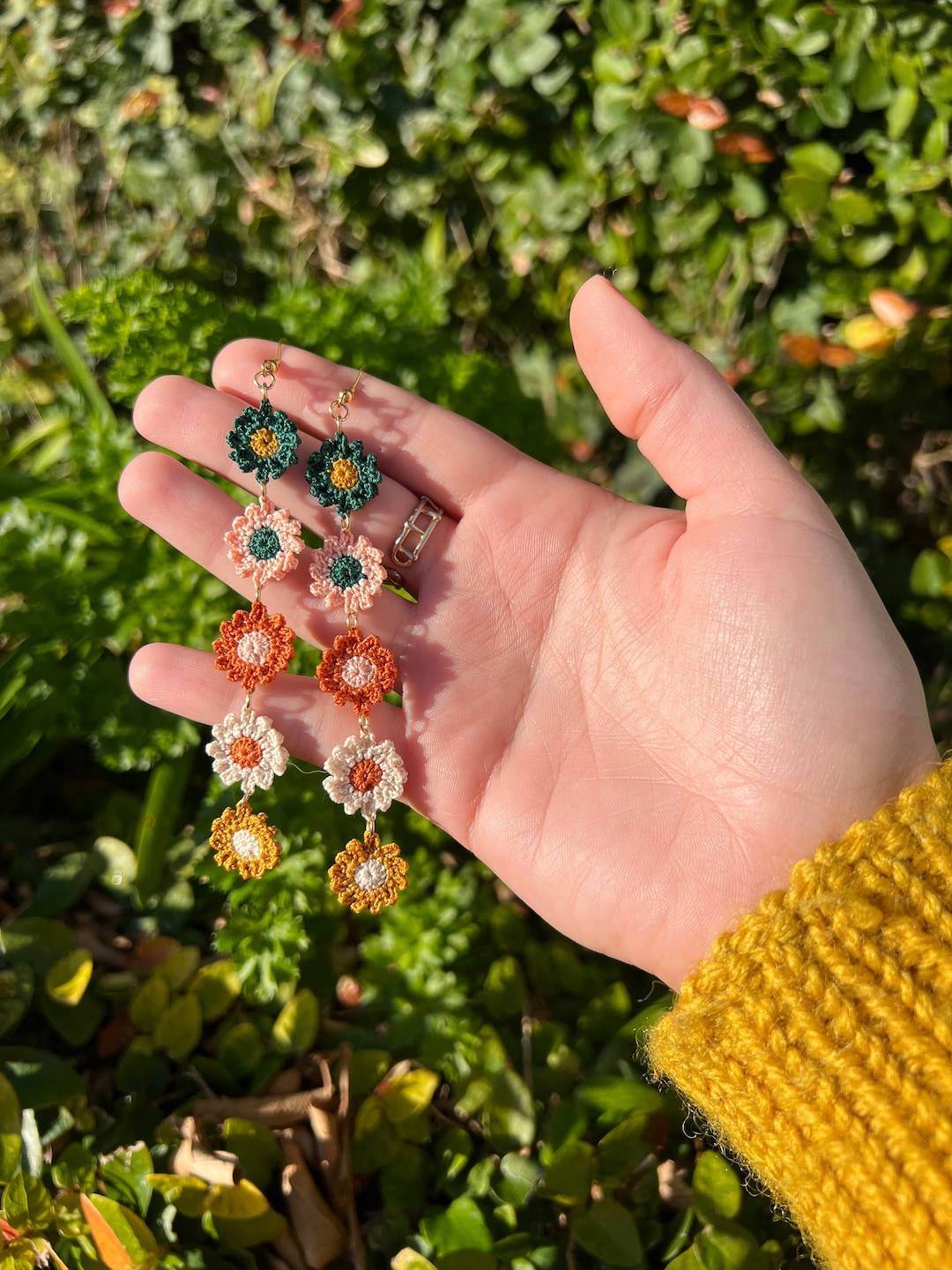 Handmade Micro Crochet Flower Chains Daisy Chains Crochet - Etsy New ...