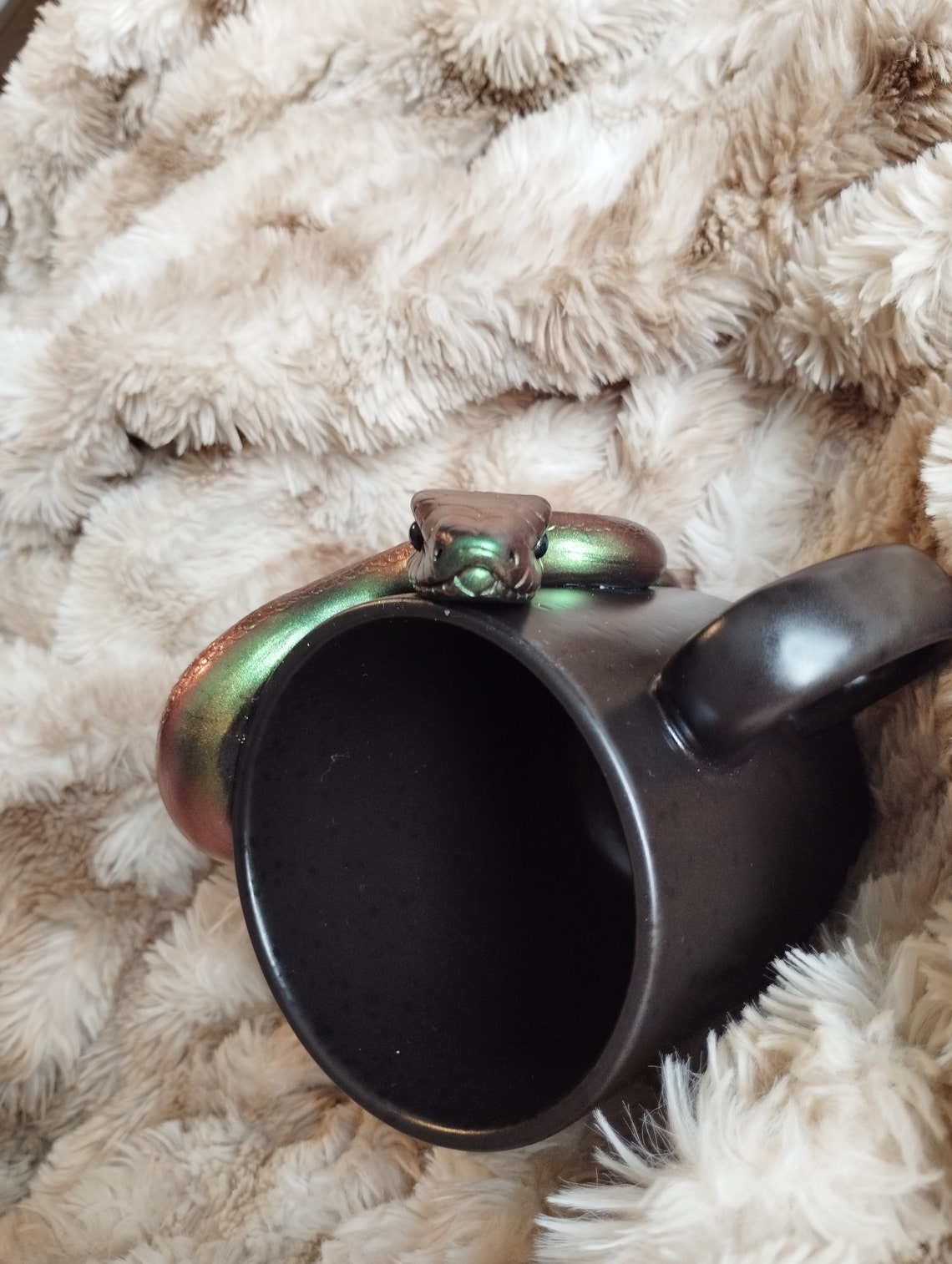 Snake Mug Chameleon Green Pigment Coffee Mugpersonalized - Etsy