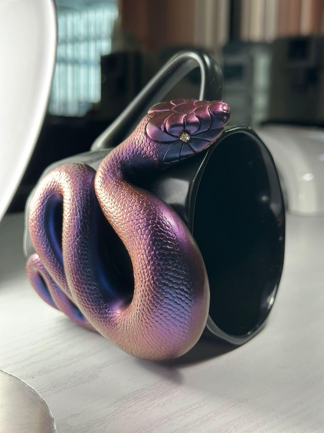 Handmade Snake Mug – Unique Polymer Clay Decoration - Gift - Serpent - Etsy