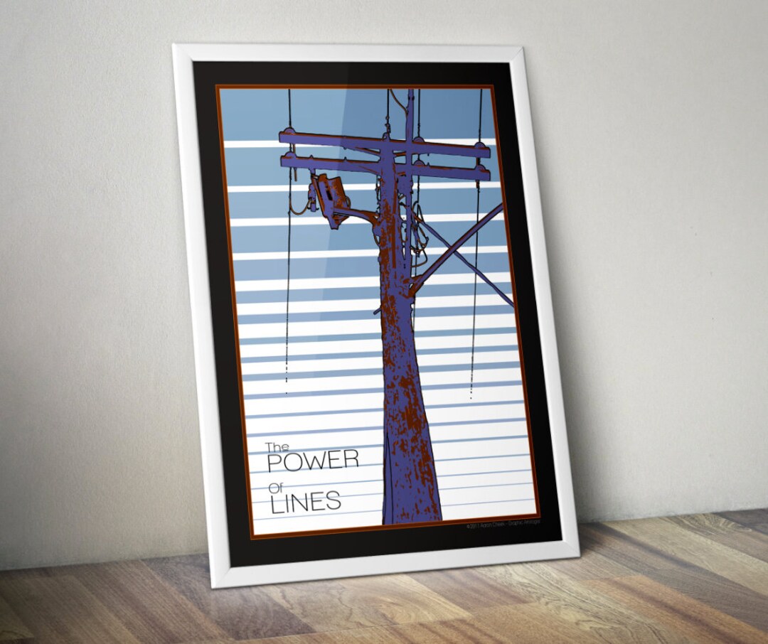 The Power of Lines - Digital Art Print Poster - Etsy