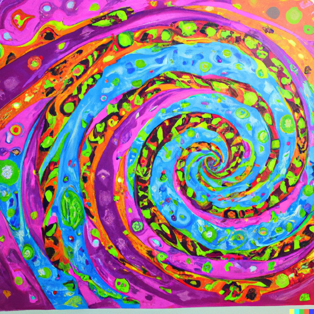 AI-ART Modern Art Neural Network Painting Waves Digital - Etsy