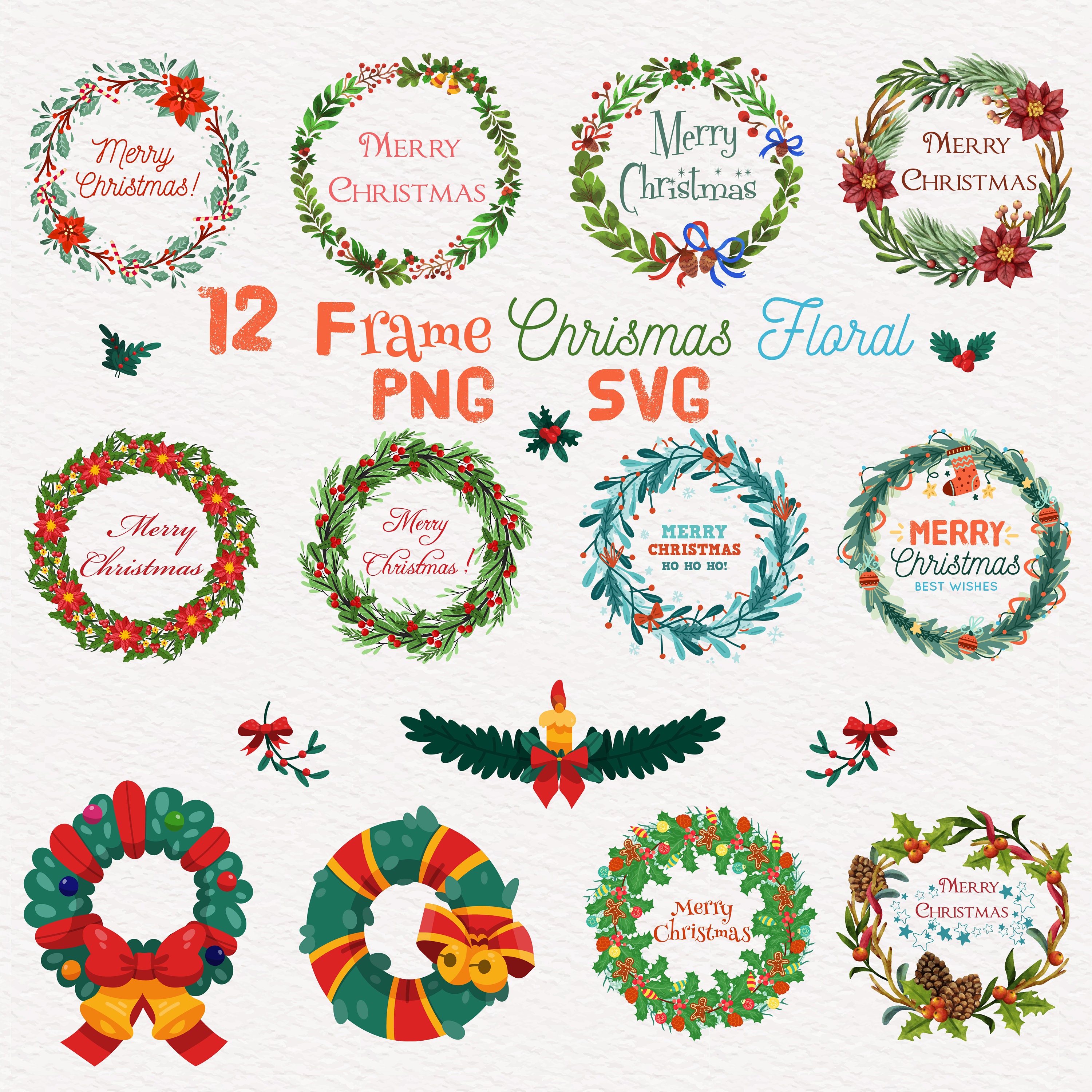 Spring Frame Clipart, Spring Floral Frame Clipart, DIY Spring Cards ...