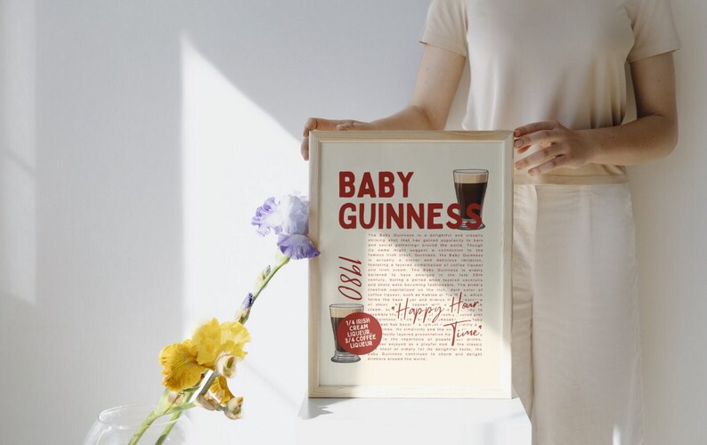 Baby Guinness Digital Download Print Instant Original Art Home Bar ...