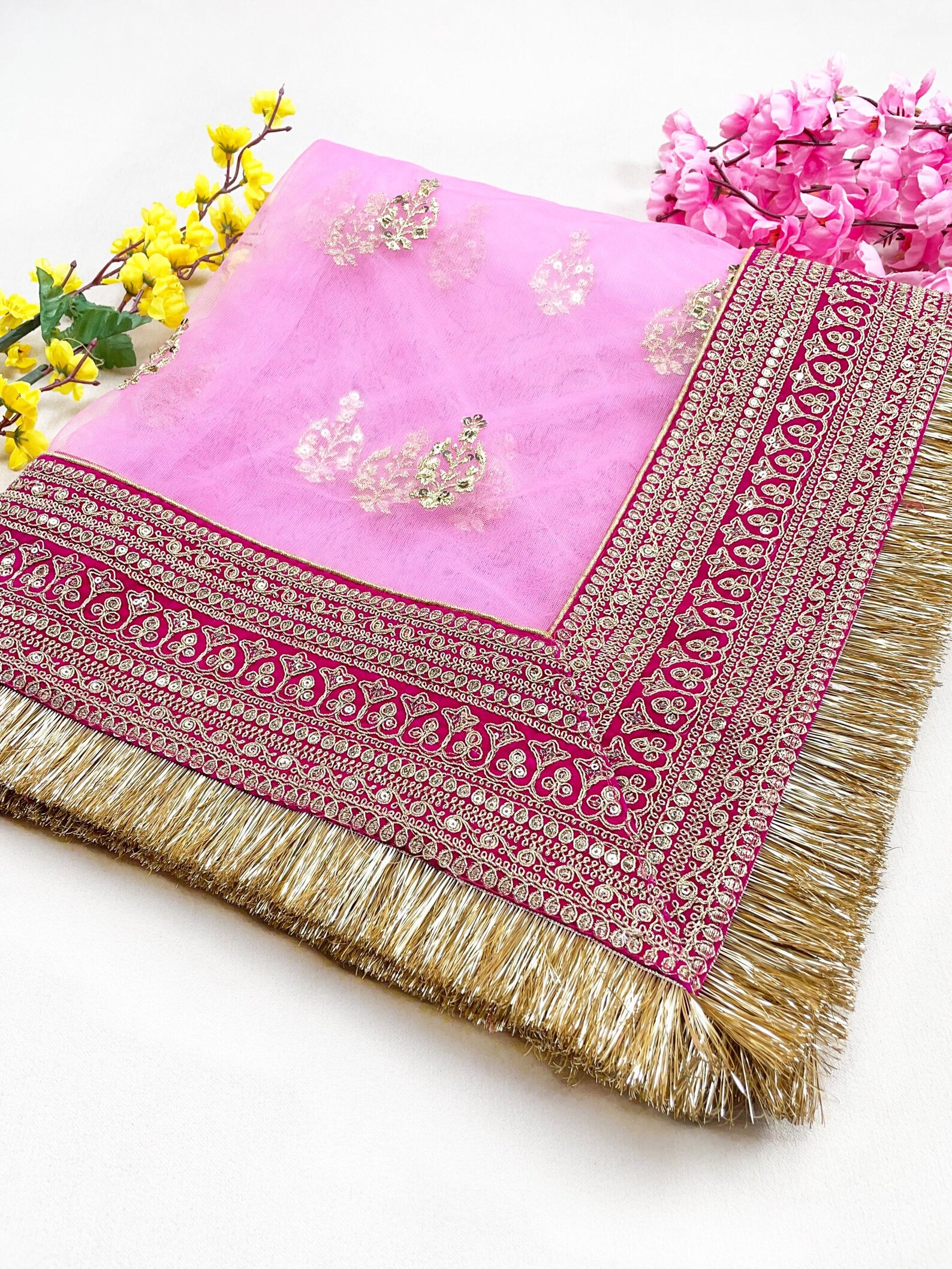 Katrina Kaif Wedding Red Net Embroidery Sabyasachi Edition Bridal ...