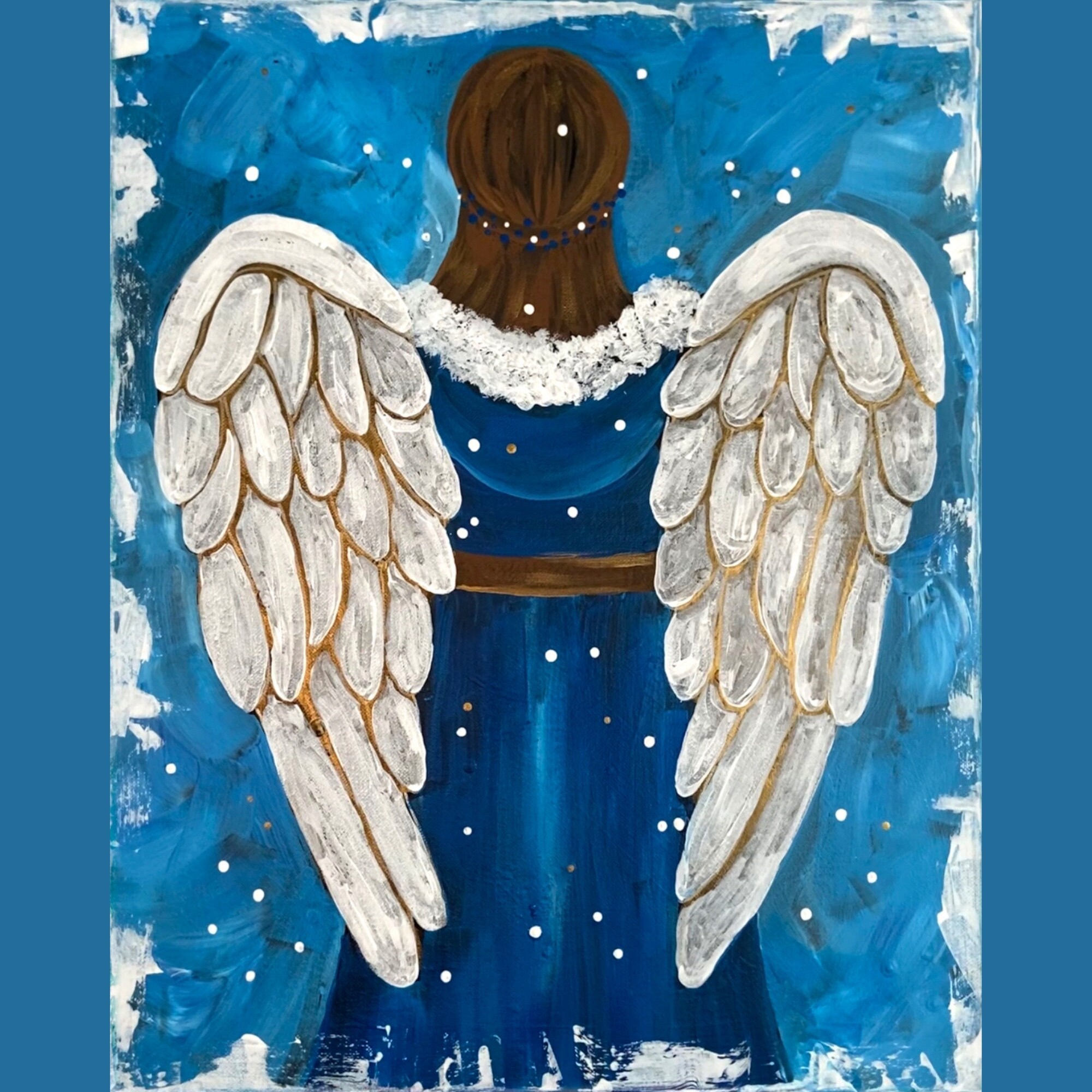 DIY Paint Party Kit Instant Download Winter Angel Paint & Sip Party ...