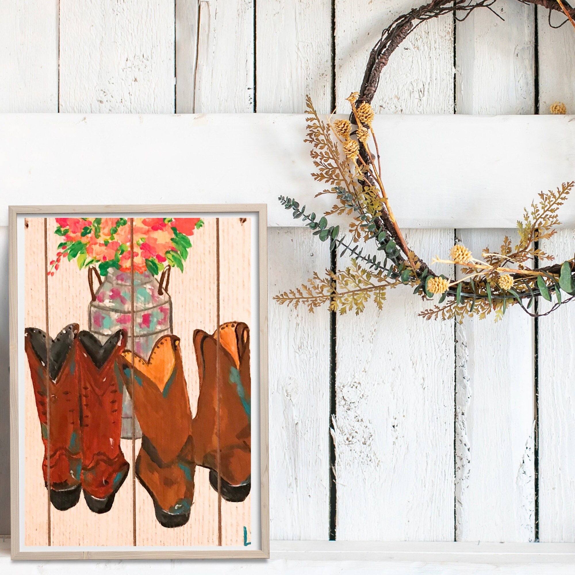 Cowboy Boots Paint Party Kit: Tracer & Photo (digital Download) - Etsy