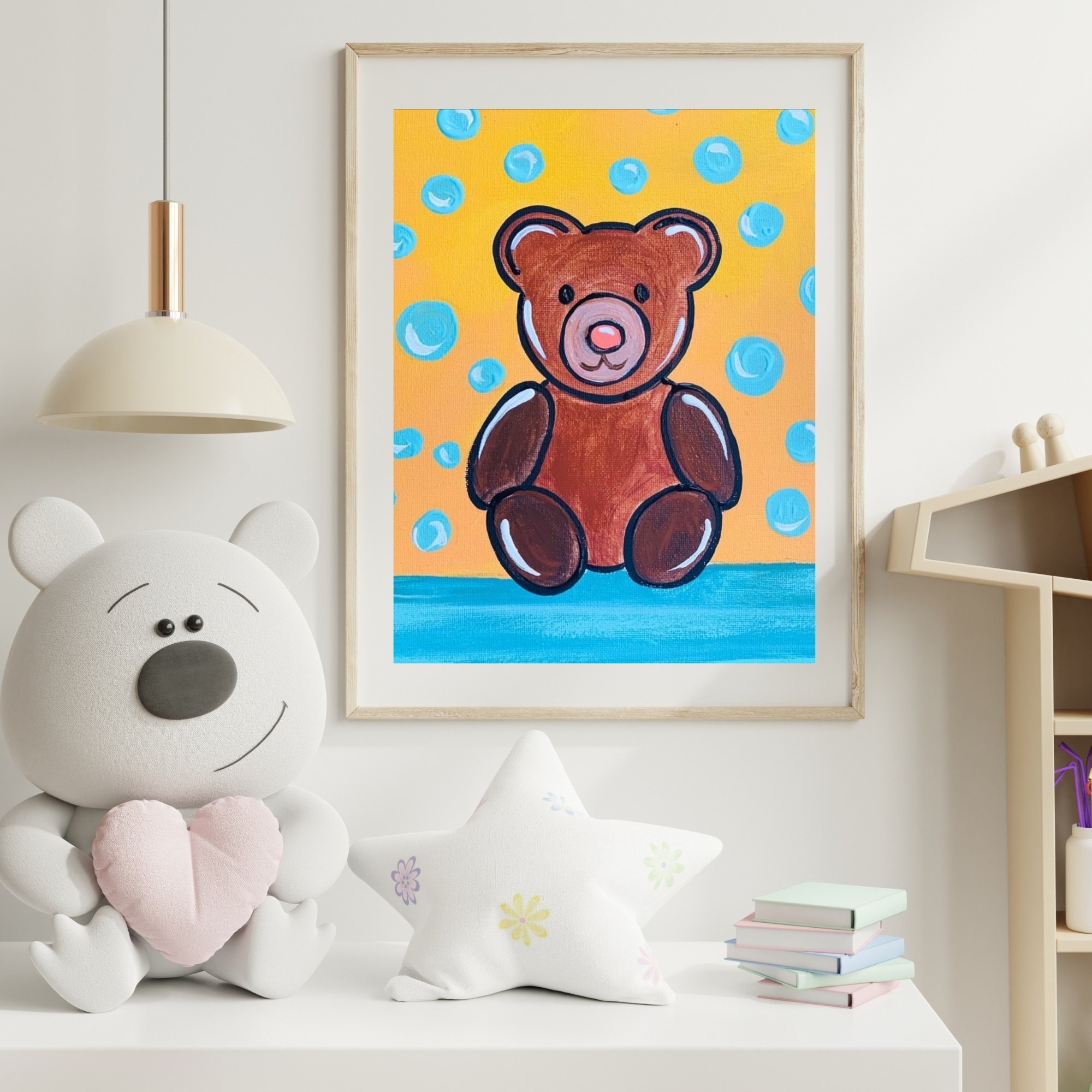 DIY Paint Party Kit Instant Download Teddy Bear Painting for Kids Paint ...