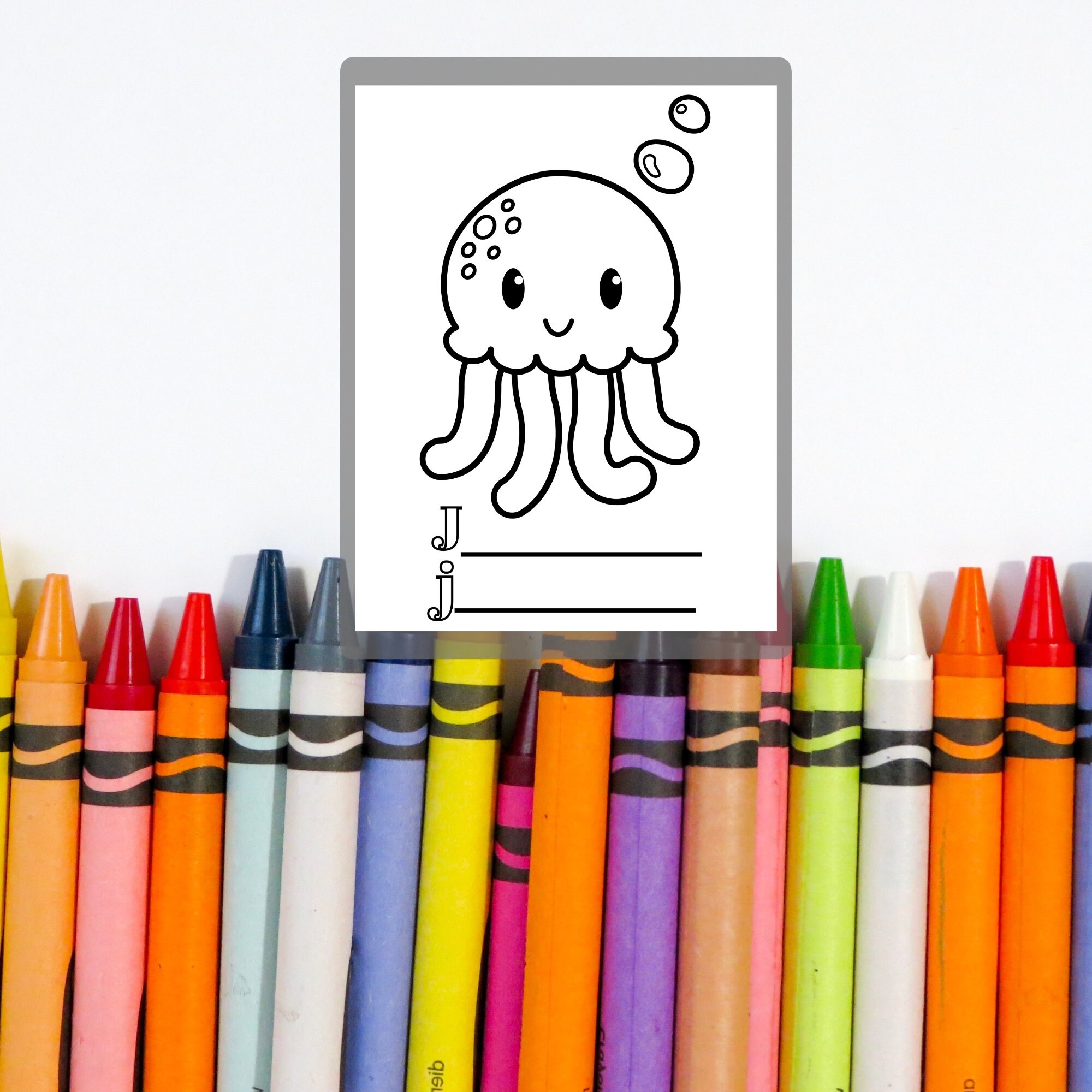 Children's Animal Coloring Pages / Tracer for Canvas. IJKL - Etsy