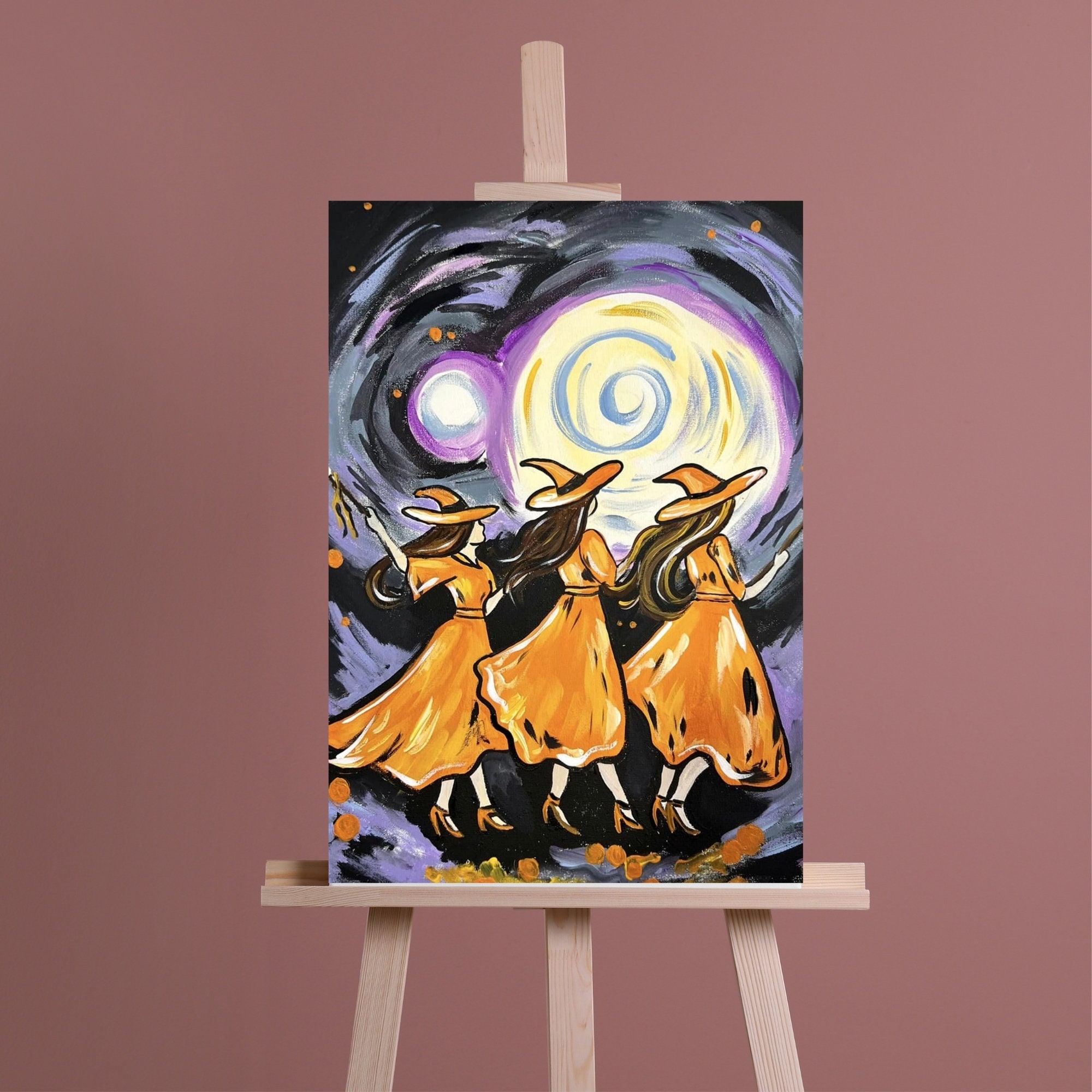 DIY Paint Party Kit Instant Download Spellbinding 3 Halloween - Etsy