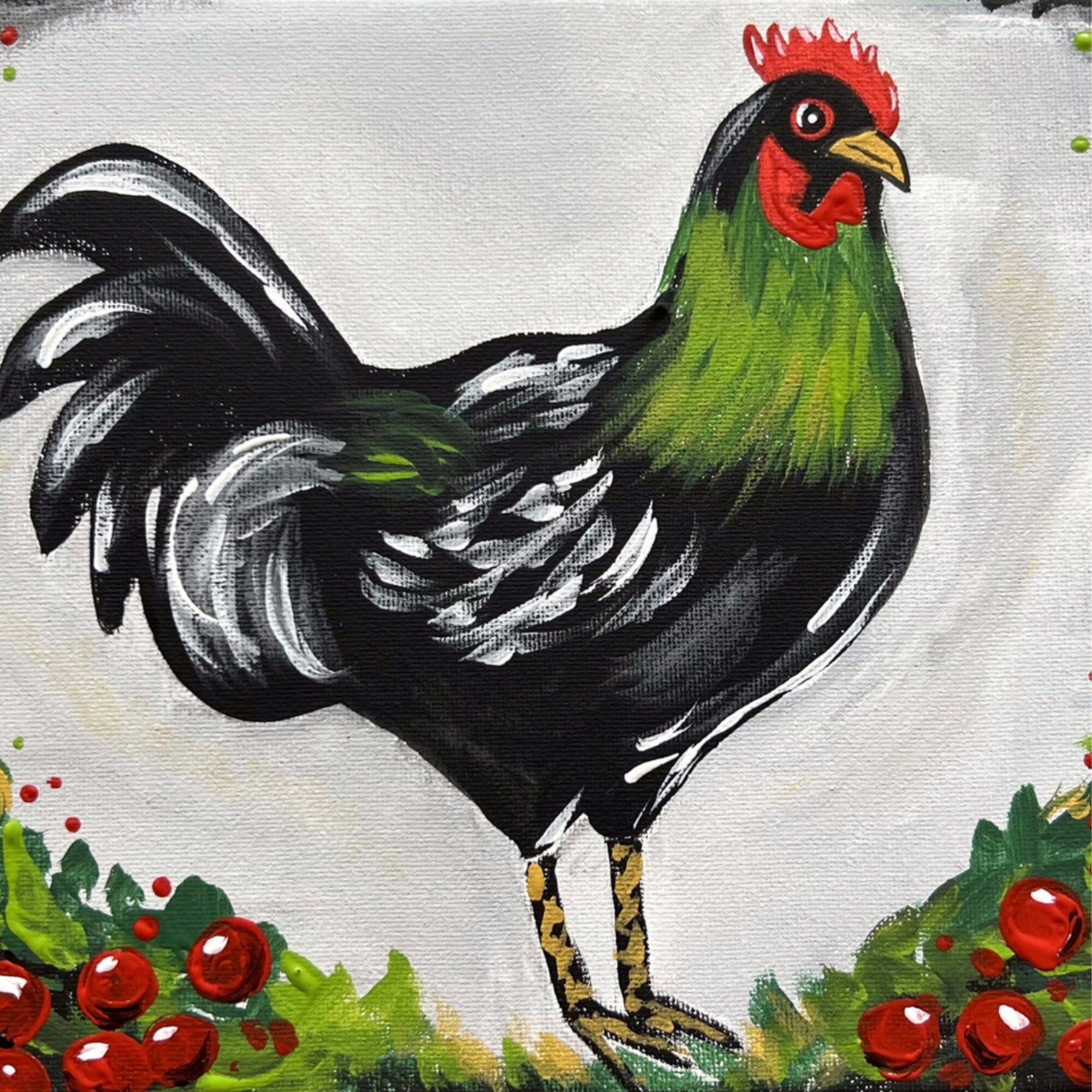 DIY Paint Party Kit Instant Download Country Chicken for Paint Party ...