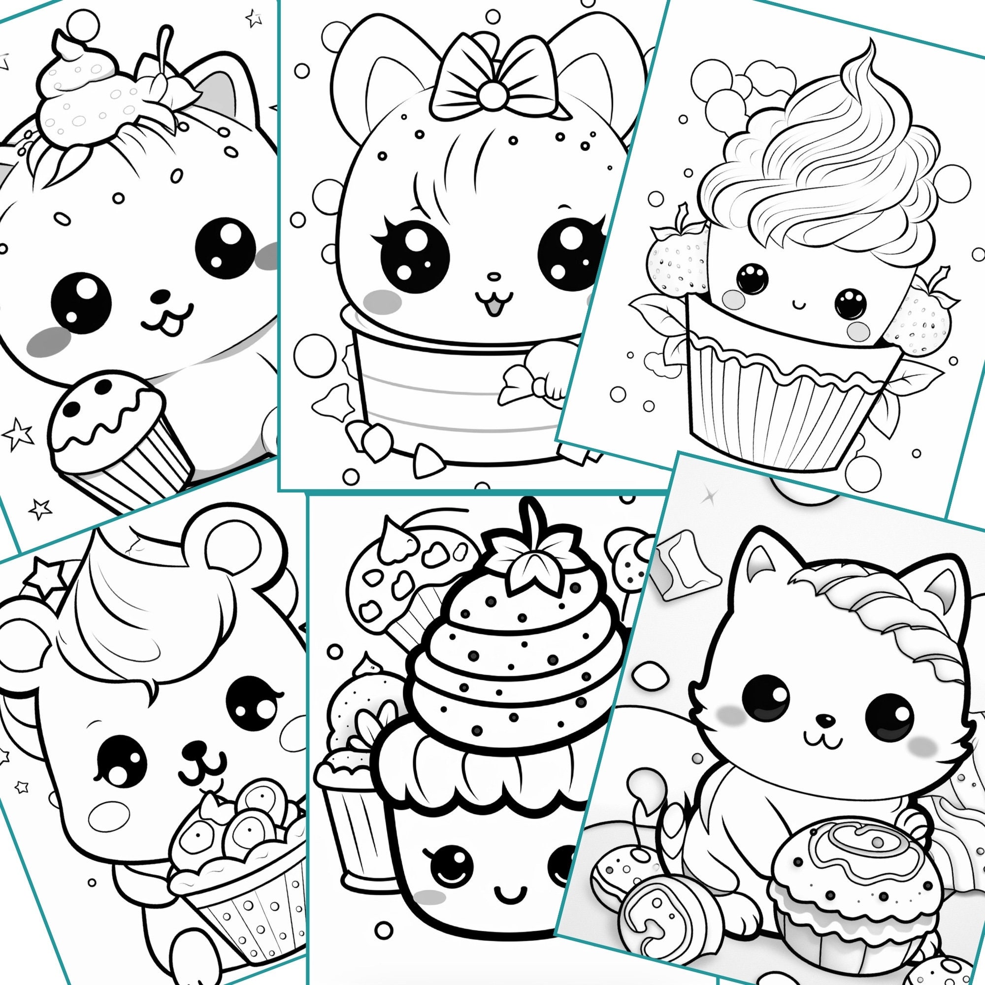 Summer Treats Coloring Pages Instant Download 12 Page Coloring Bundle ...