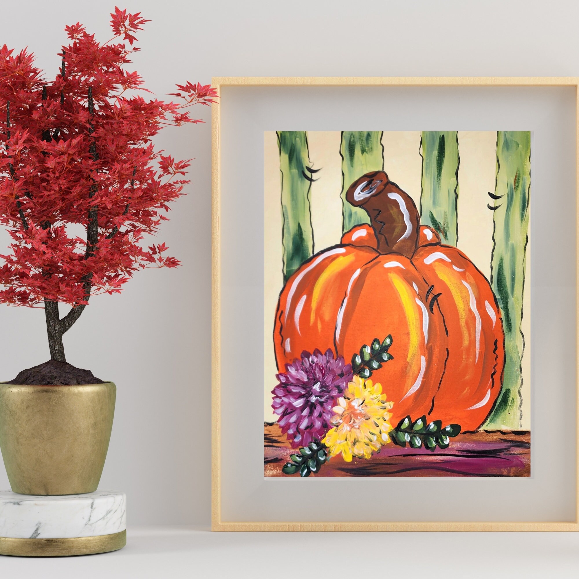 DIY Paint Party Kit Instant Download Fall Pumpkin Paint and Sip Party ...