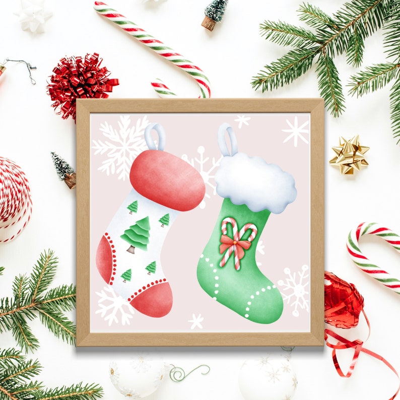 DIY Paint Party Kit Instant Download Christmas Stockings , Paint Party ...