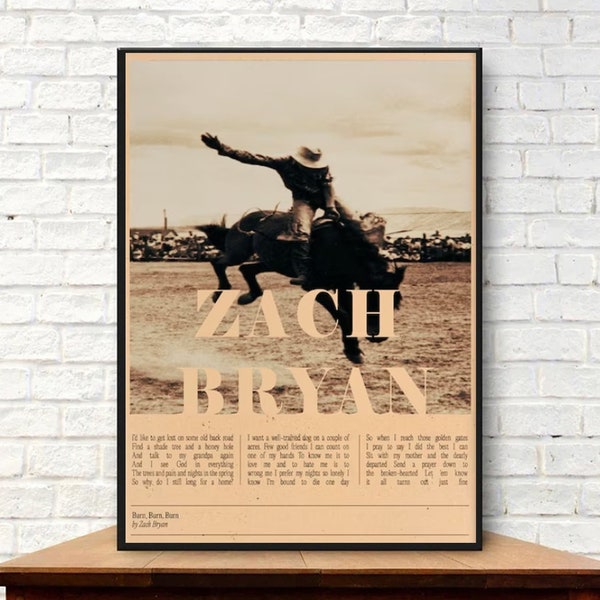 Zach Bryan Poster Album Covers - Etsy