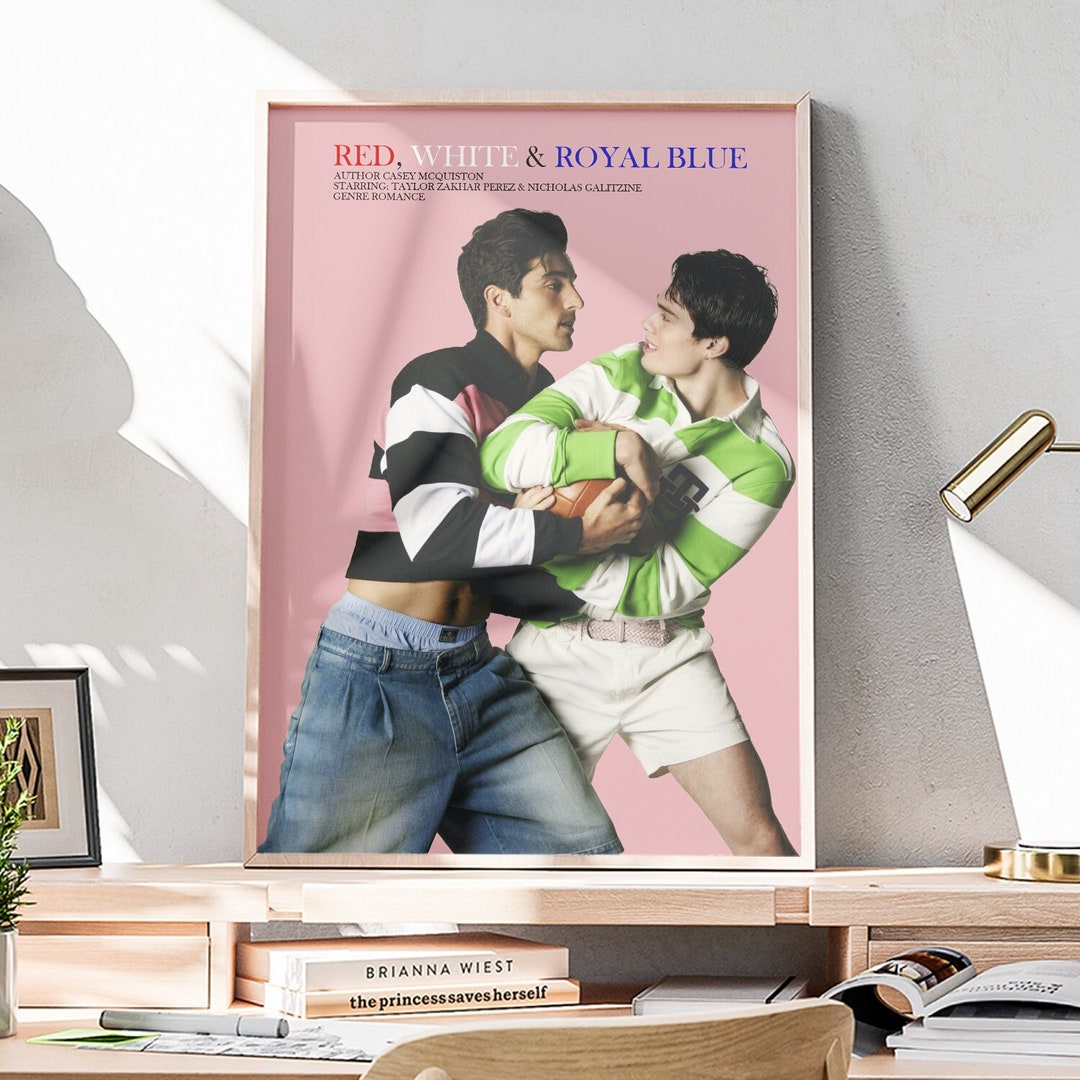 Red White and Royal Blue Poster History Huh Canvas Alex and - Etsy