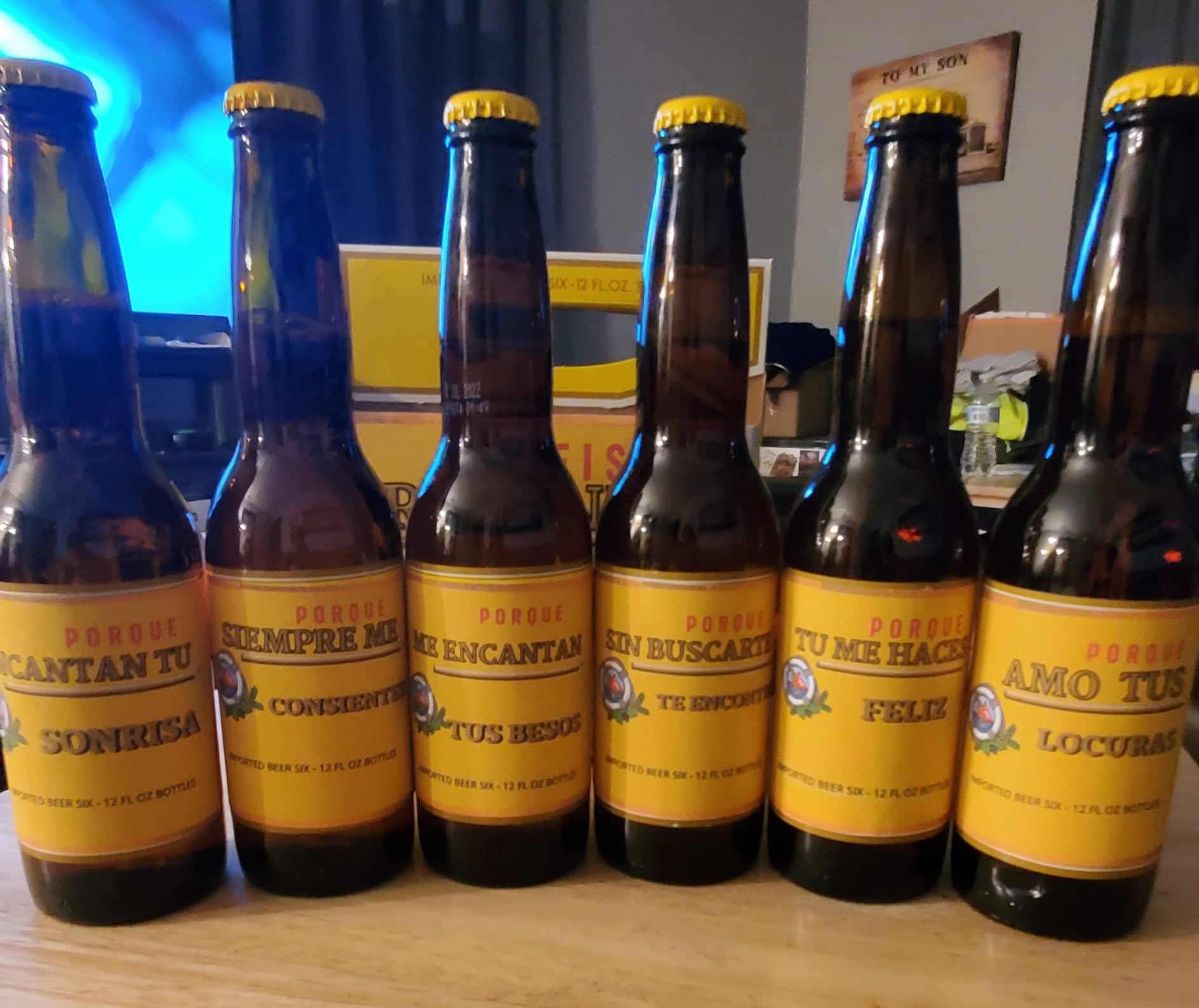 Pacifico 6 Pack Carrier and Bottle Labels Spanish - Etsy