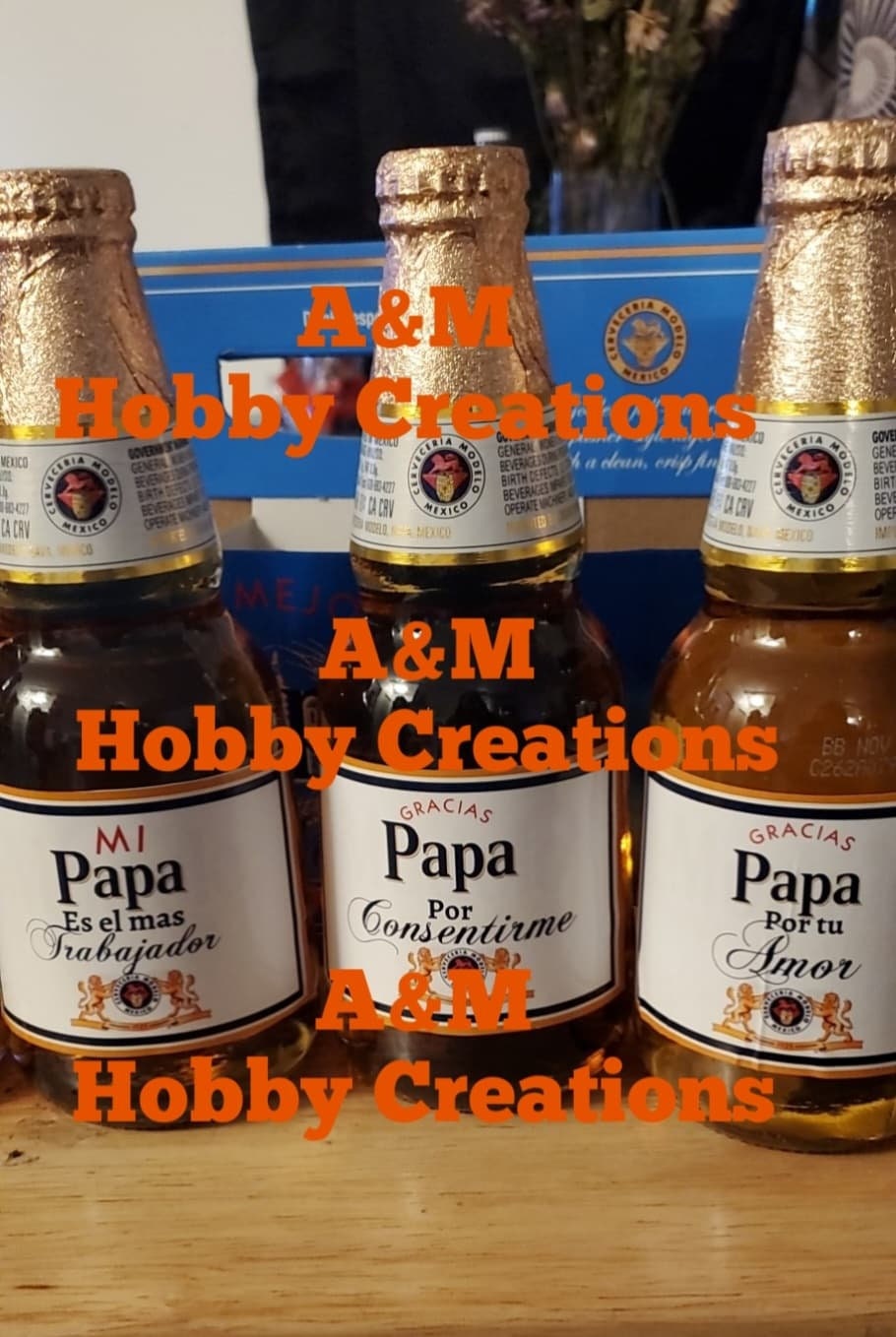 Modelo Spanish Papa Father's Day 6 Pack Beer Labels - Etsy