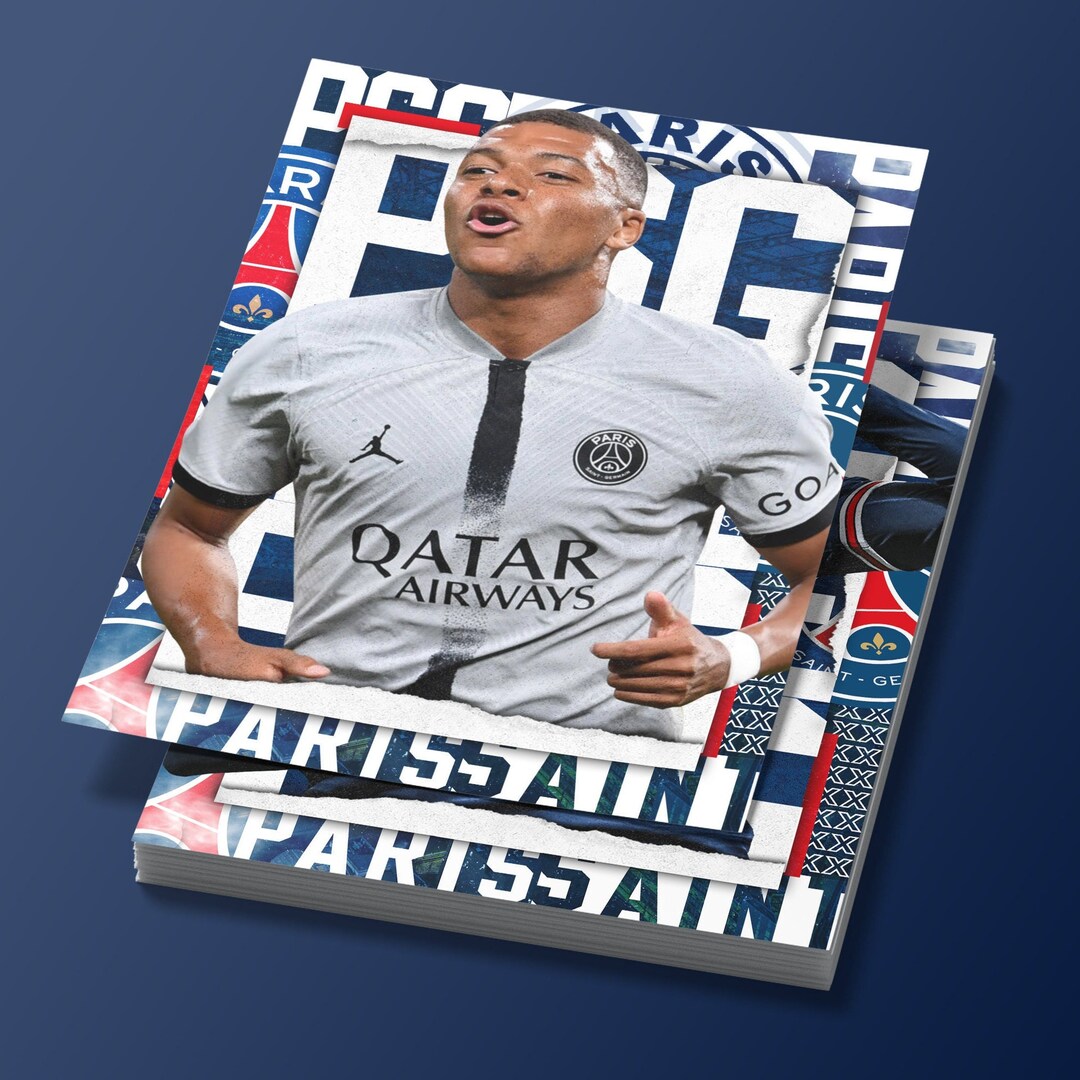 PSG Kylian Mbappe A4 Print - Etsy