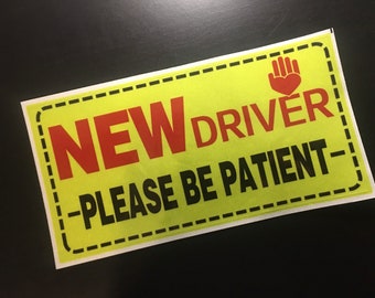 New Driver Please Be Patient - Etsy
