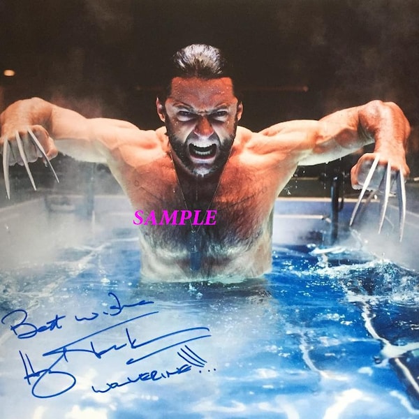 Hugh Jackman Autograph Signed 8x10 - Etsy