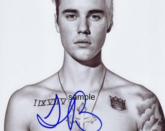 Justin Bieber Signed | Etsy